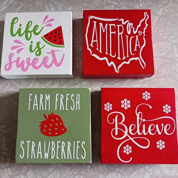 Christmas Believe Decor Bundle, Set of 3, Christmas Tiered Tray ...