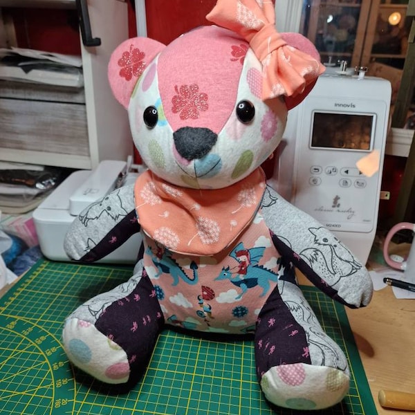 Melody MEMORY BEAR Pattern PDF - Etsy