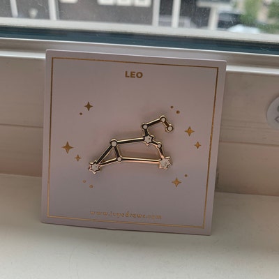 Leo Zodiac Constellation Pin - Etsy