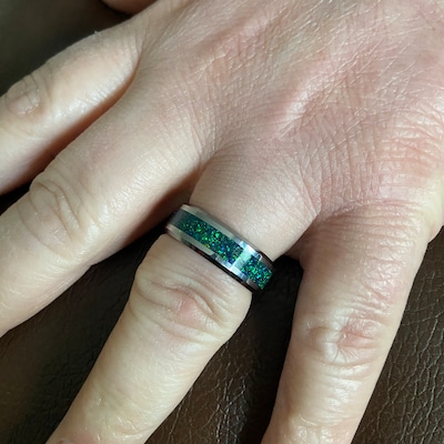 His and Hers Black Galaxy Ring Set Cosmic Flare Matching Rings Galaxy ...