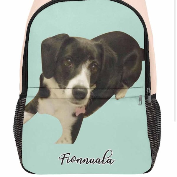 Personalized Photo/name Backpack, Custom Face Lunch Bag Set, With Photo ...