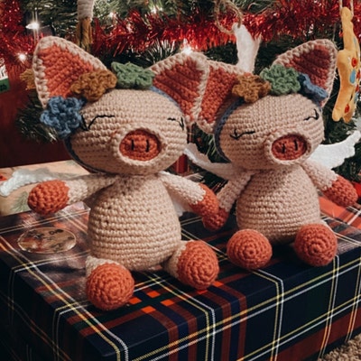 Amigurumi Crochet Pattern Pippa the Pig Angel ENGLISH ONLY - Etsy