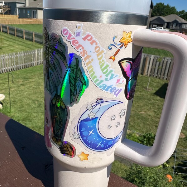 Probably Overstimulated Waterproof Retro Sticker - Etsy