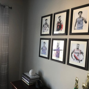 Manute Bol Warriors Poster Canvas Basketball print Sports | Etsy