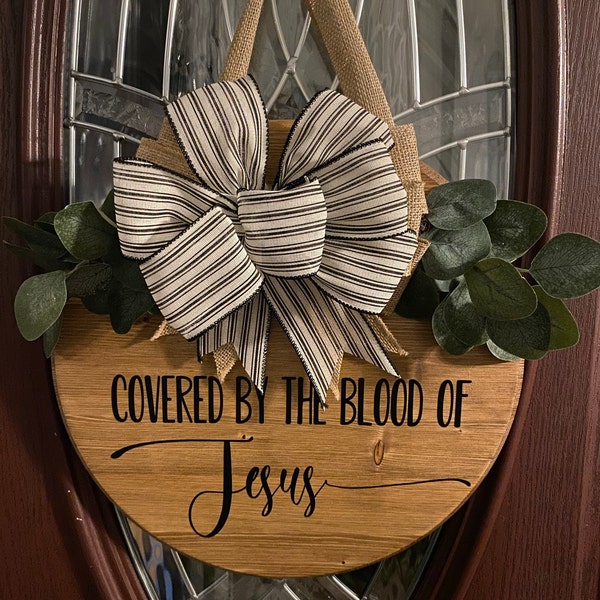 Front Door Hanger | Everyday Door Sign | Christian Door Hanger ...