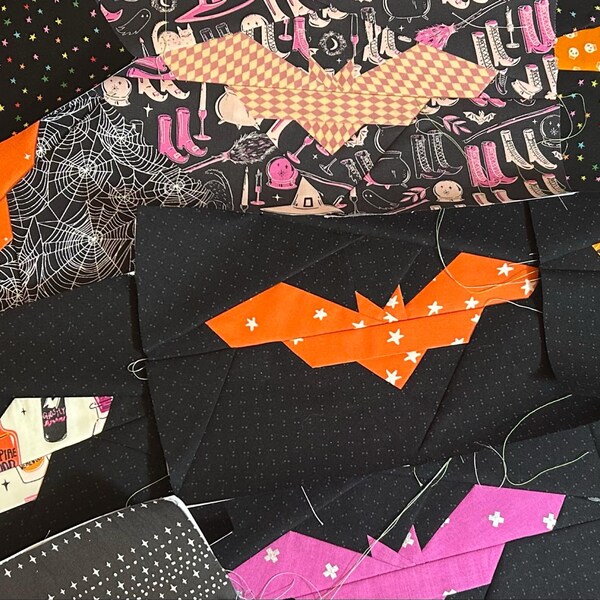 Bat Paper Piecing Pattern, PDF - Etsy