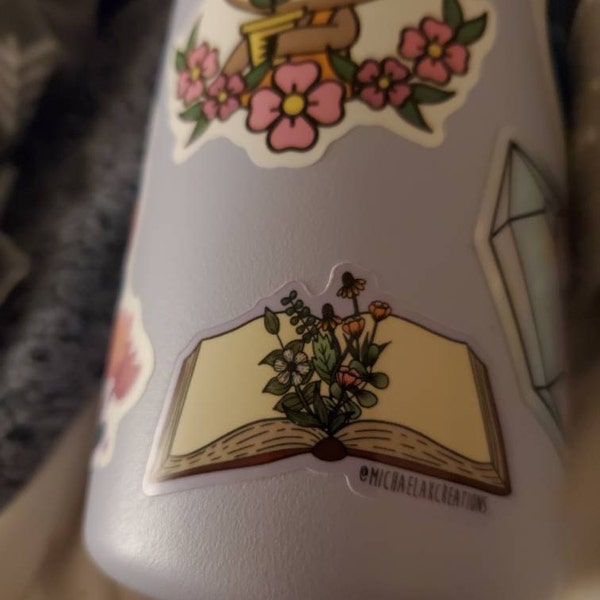 Book Sticker | Stickers for Hydroflask | Laptop Stickers | Water Bottle ...