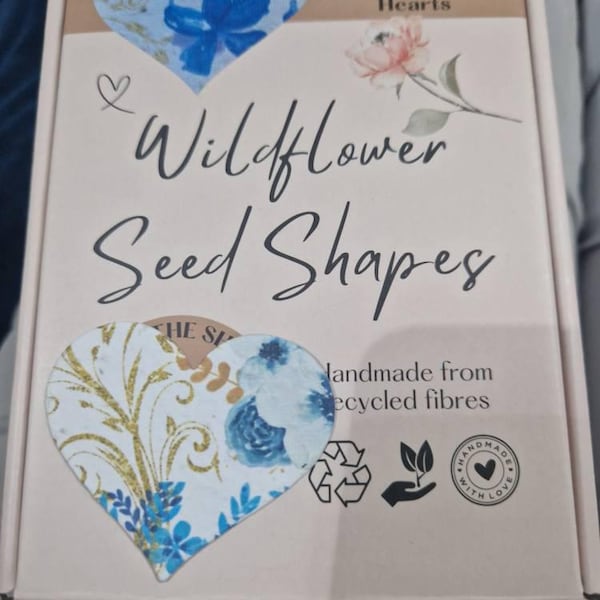 Plantable Eco Wedding Favours, Seed Heart Favours, Wildflower Table ...
