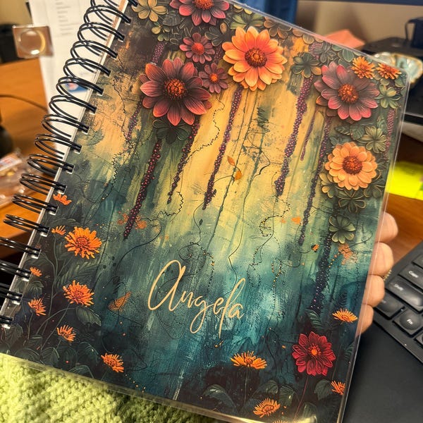 Custom Weekly Planner | Purple Gothic Skulls | Choose Your Start Month ...