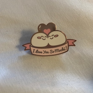 I Love You so Mochi Enamel Pin Valentine's Day Gift Idea for Her for ...