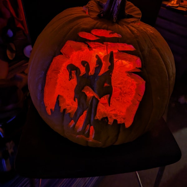 Triceratops Fossil Silhouette Printable Pumpkin Carving Pattern ...