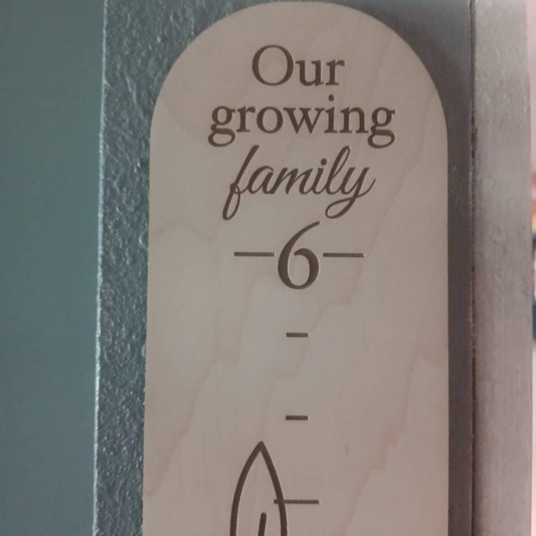 Personalized Wooden Growth Chart for Wall With Height Markers, Custom ...