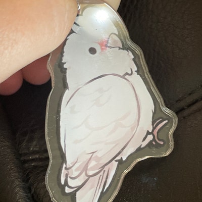Goffin's Cockatoo Keychain - Etsy