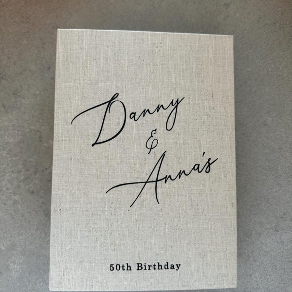 Linen Polaroid Album Personalised Photo Book Album Fits Instax Mini ...