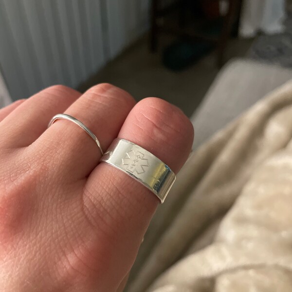 Psalm 46:10 Ring, Sterling Silver Inscriptions Scripture Ring, Be Still ...