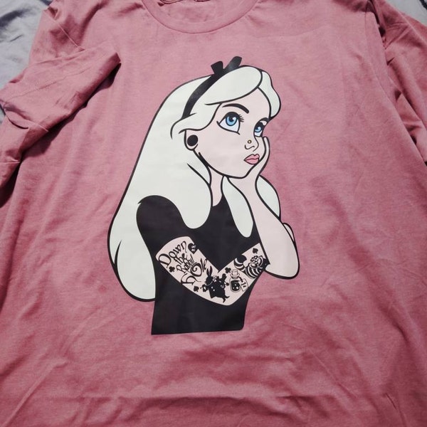 Disney Rocker Princess Shirt, Disney Punk Princess Shirt, Tattoo Disney ...