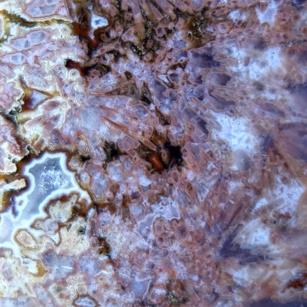 Beautiful Bortryoidal Plume Agate Combine Green Moss Agate Specimen ...