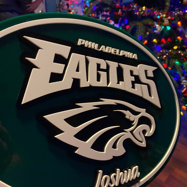 Personalized Acrylic LED Philadelphia Eagles Light - Etsy