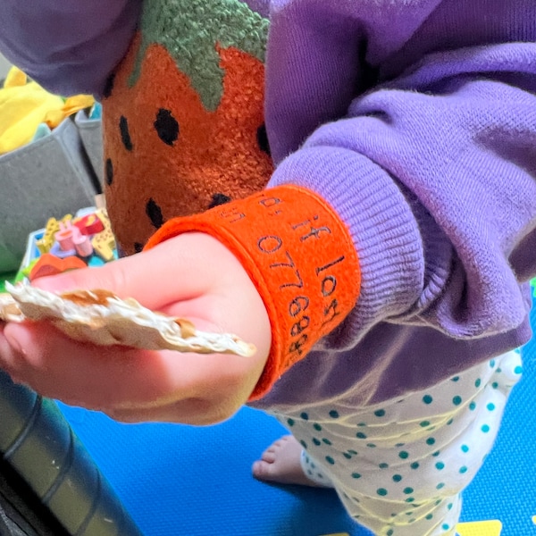 Personalised ID Bracelet for Toddlers, Children or Adult. Lost Child ...