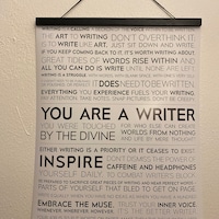 The Writing Manifesto Print — Gift for Writer, Author, Poet, Novelist ...