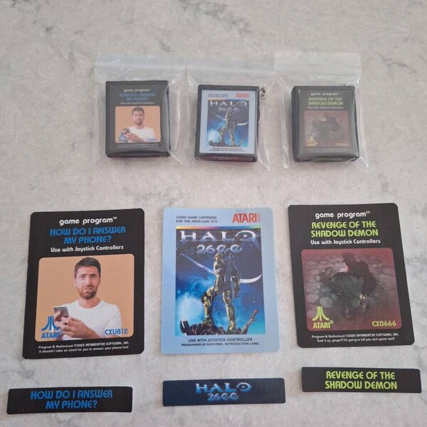 Atari 2600 (coleco) Replacement Game Cartridge Labels - Etsy