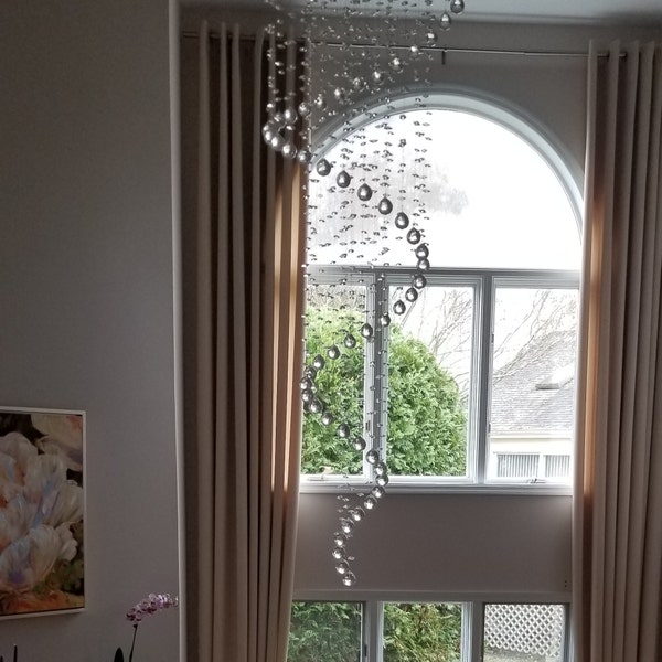 Extra Long Faux Velvet Curtain (1 Panel) With Grommet Top 8-24 Ft Long ...