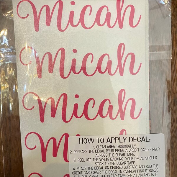 Name Decals | School Supplies Labels | Personalized Name Decals | Name ...