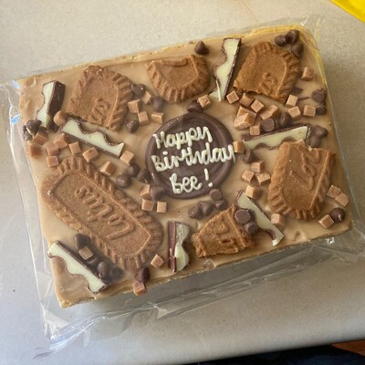 Mini Heart Brownie Slab / Postal Brownies / Letterbox Brownies / Love ...