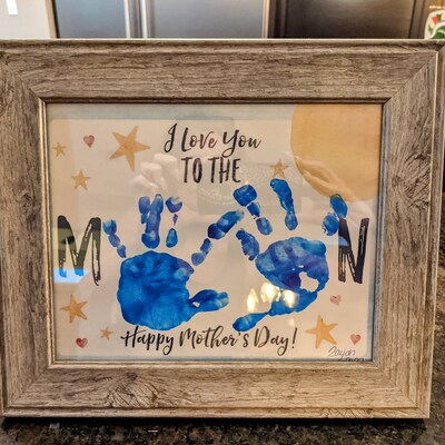I Love You to the Moon and Back, Mother's Day Gift From Kid to Mom ...