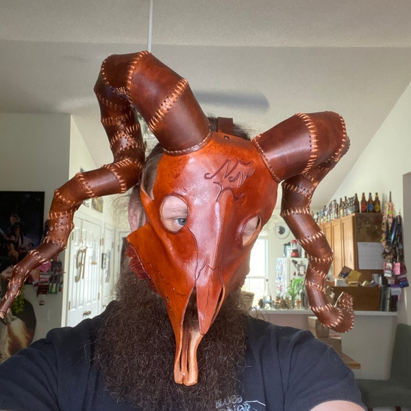 Pagan Skull Mask Leather Pattern PDF - by Leatherhubpatterns - Etsy