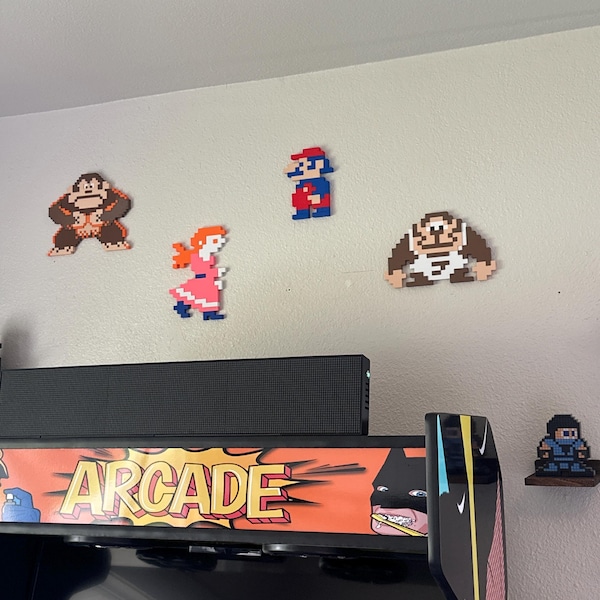 3D Printed Retro Arcade Game Characters| Wall Decor, Decoration - Etsy