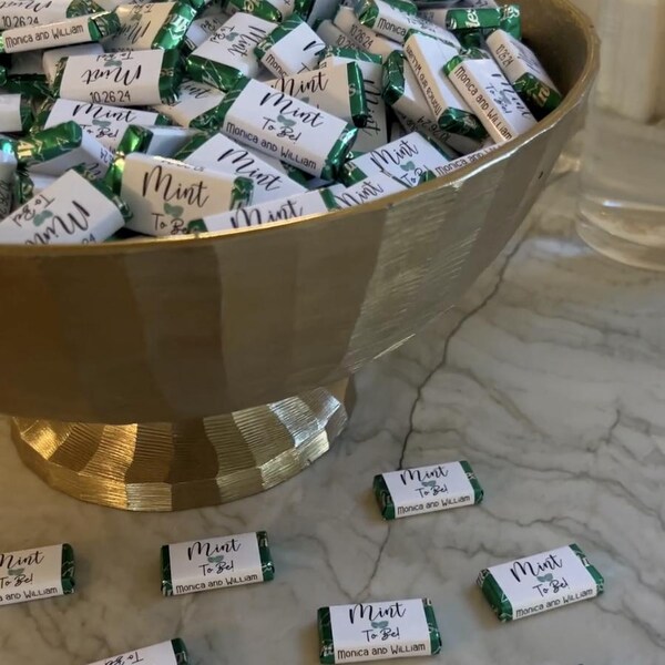 Custom 'mint to Be' Andes Mints Labels: Wedding/engagement Favors - Etsy