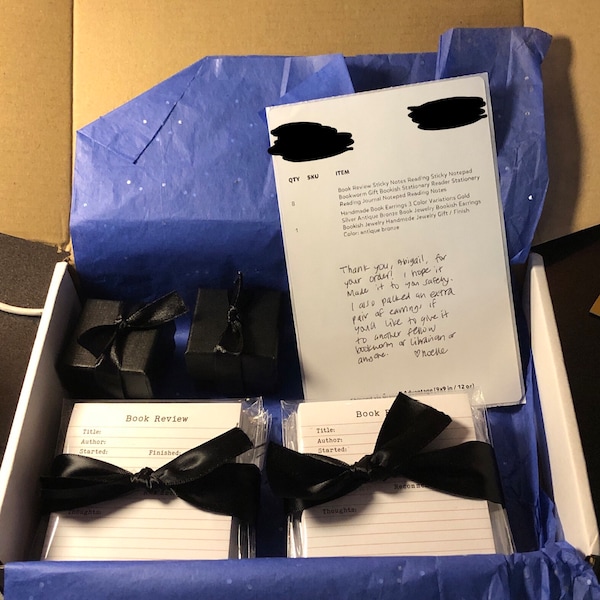 Book Review Notepad 5x8 Reading Notepad Black and White Journal Pages ...