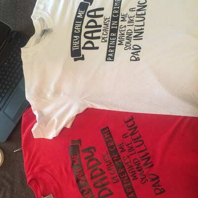 They Call Me Papa Svg, Fathers Day Svg, Partner in Crime Svg, Bad ...