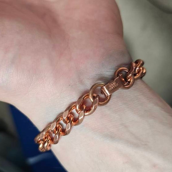 Bulk Copper Curb Chain 10mm Heavy Copper Chain by the Foot FC76 Copper ...