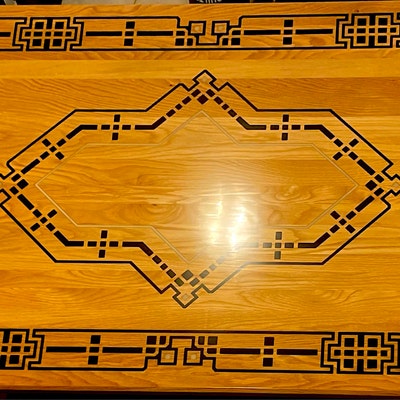 Stickley Inspired Inlaid Dining Table - Etsy