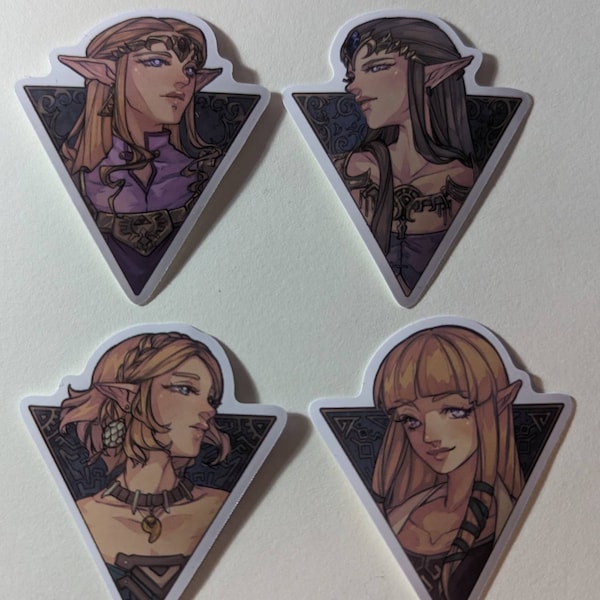 Princess Zelda Stickers - Etsy