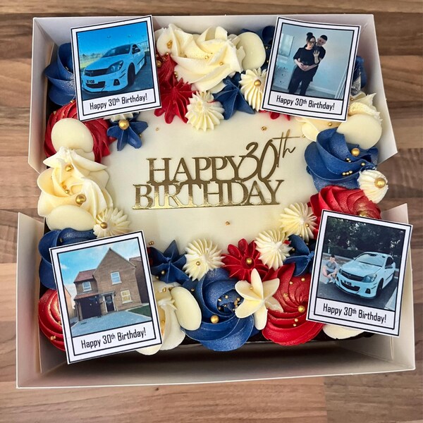 10pcs Blue Butterfly Cake Topper Set With Wire Sticks and Glue Dots ...