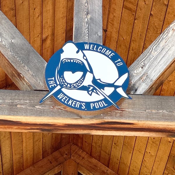 Personalized Metal Walleye Fish Sign Lake House Sign Metal Sign Fish ...