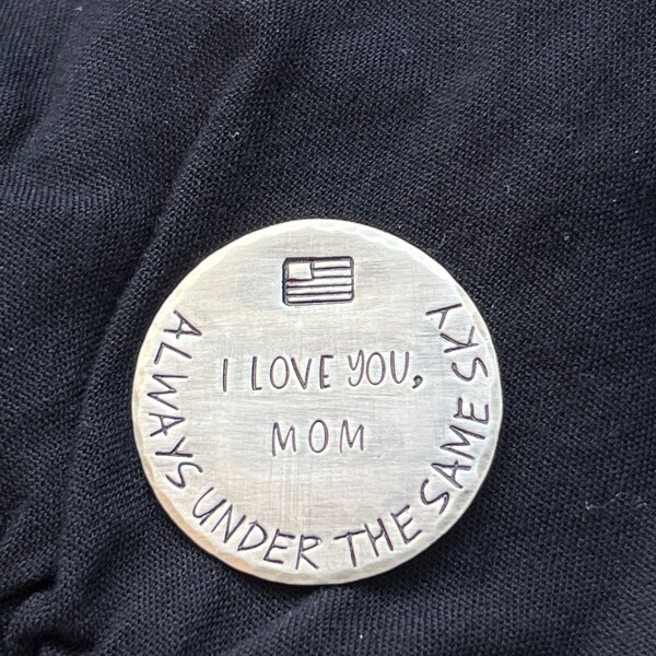 Gift for Long Distance Military, Deployment Gift, Personalized Pocket ...