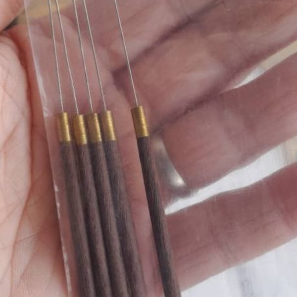 Aari (0.5MM) Needle for Beading and French Wire Embroidery With Handles ...