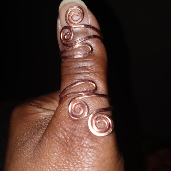 Arthritis Copper Ring Trigger Finger Ring Splint for Lateral Deviation ...