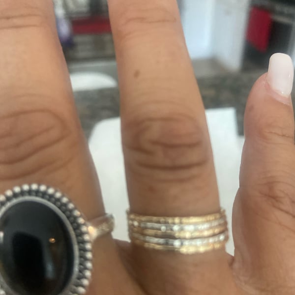 Hammered Bypass Ring, Adjustable Open Band Spiral Ring, Gold or Silver ...