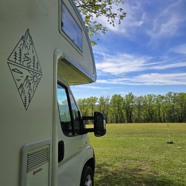 Custom Camper Sticker, Custom Van Stickers, Caravan Sticker ...