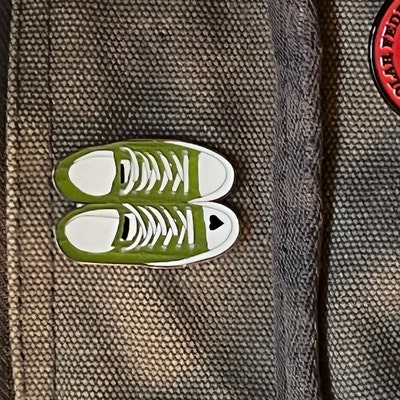 Proceeds Donated to END GUN VIOLENCE, Green Converse Enamel Pin, 1.5 ...