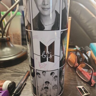 Customized BTS Maknae Line Tumbler, BTS Tumbler, BTS Water Bottle ...
