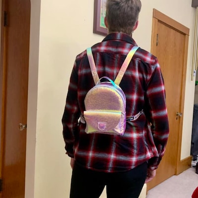 Leather Mini Woman Backpack PDF Pattern Small Backpack PDF Template ...