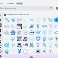 200 LIGHT BLUE EMOTES Pack | for Discord and Twitch | Cute & Kawaii ...