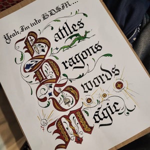 Smaller Gods Poem Calligraphy Digital Print - Etsy