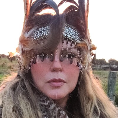 Peacock Headdress/ Peacock Headpiece /feather Mohawk/ Feather Headdress ...